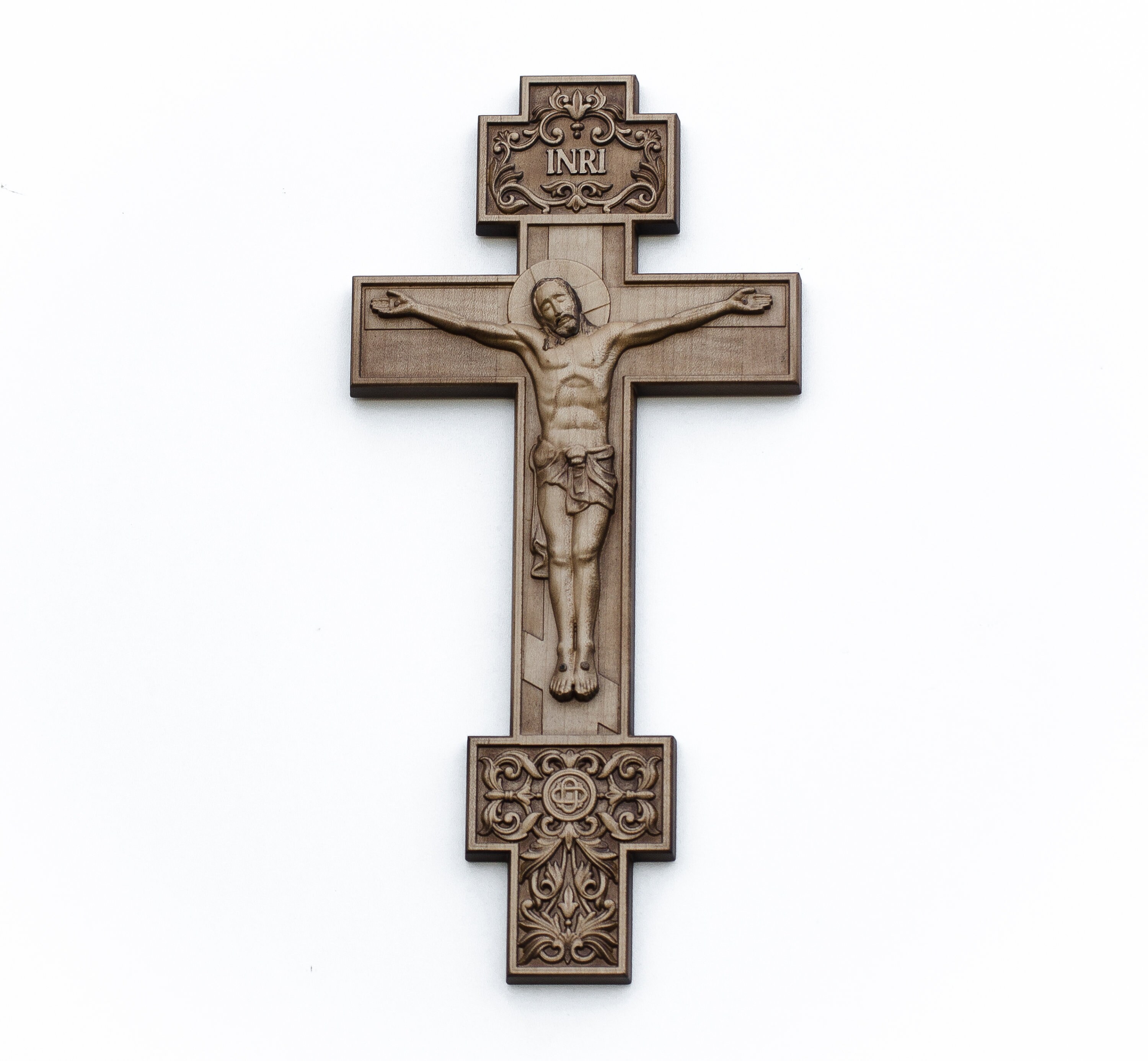 Crucifix Wood Carving丨wooden Christian Wall Crucifix丨highly Detailed 3D ...