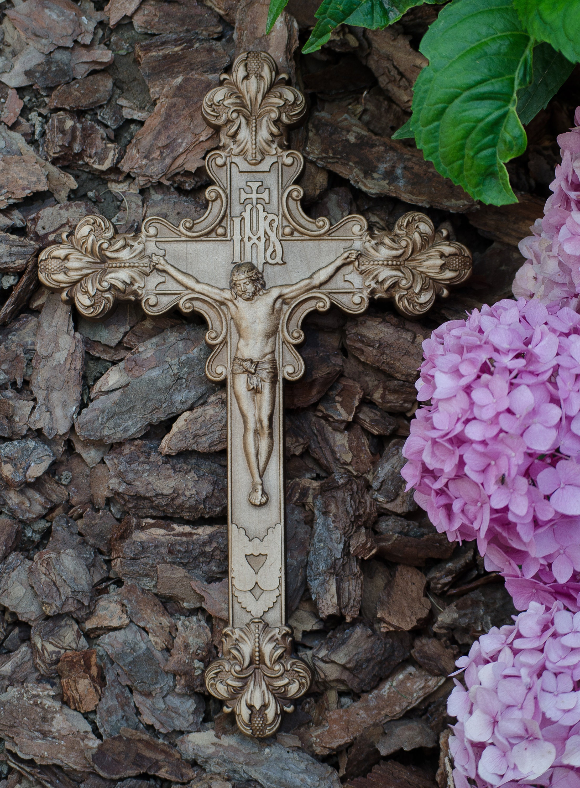 Crucifix Wood Carving丨wooden Christian Wall Crucifix丨highly - Etsy