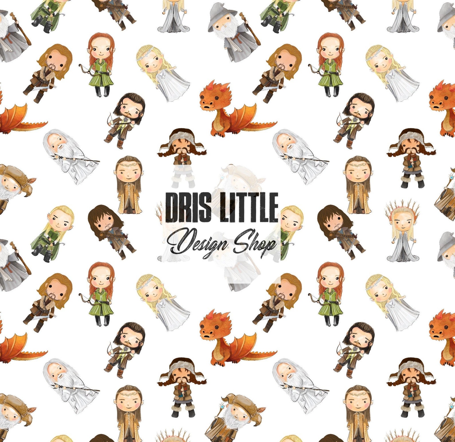 Hobbit Seamless File Pattern - Etsy