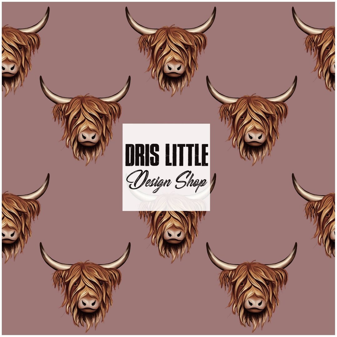 Seamless, Highland, Cows, Cow, File, Files, Digital, Pattern, Patterns ...