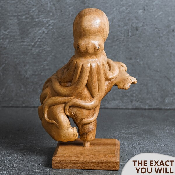 Wooden Octopus - Etsy