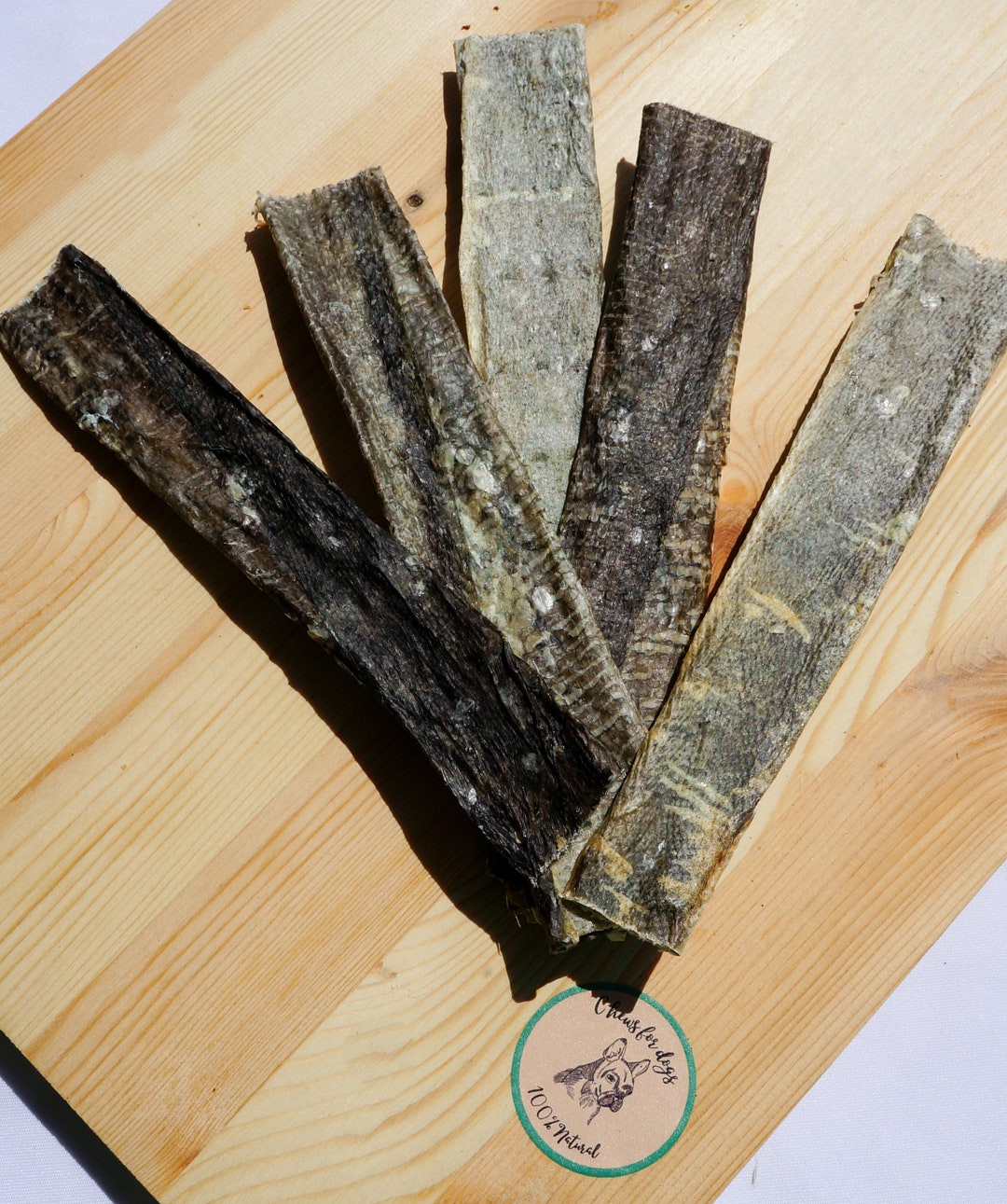 FISH / RABBIT SET Cod Skin/rabbit Feets With Fur Chews for Dogs, 100% ...