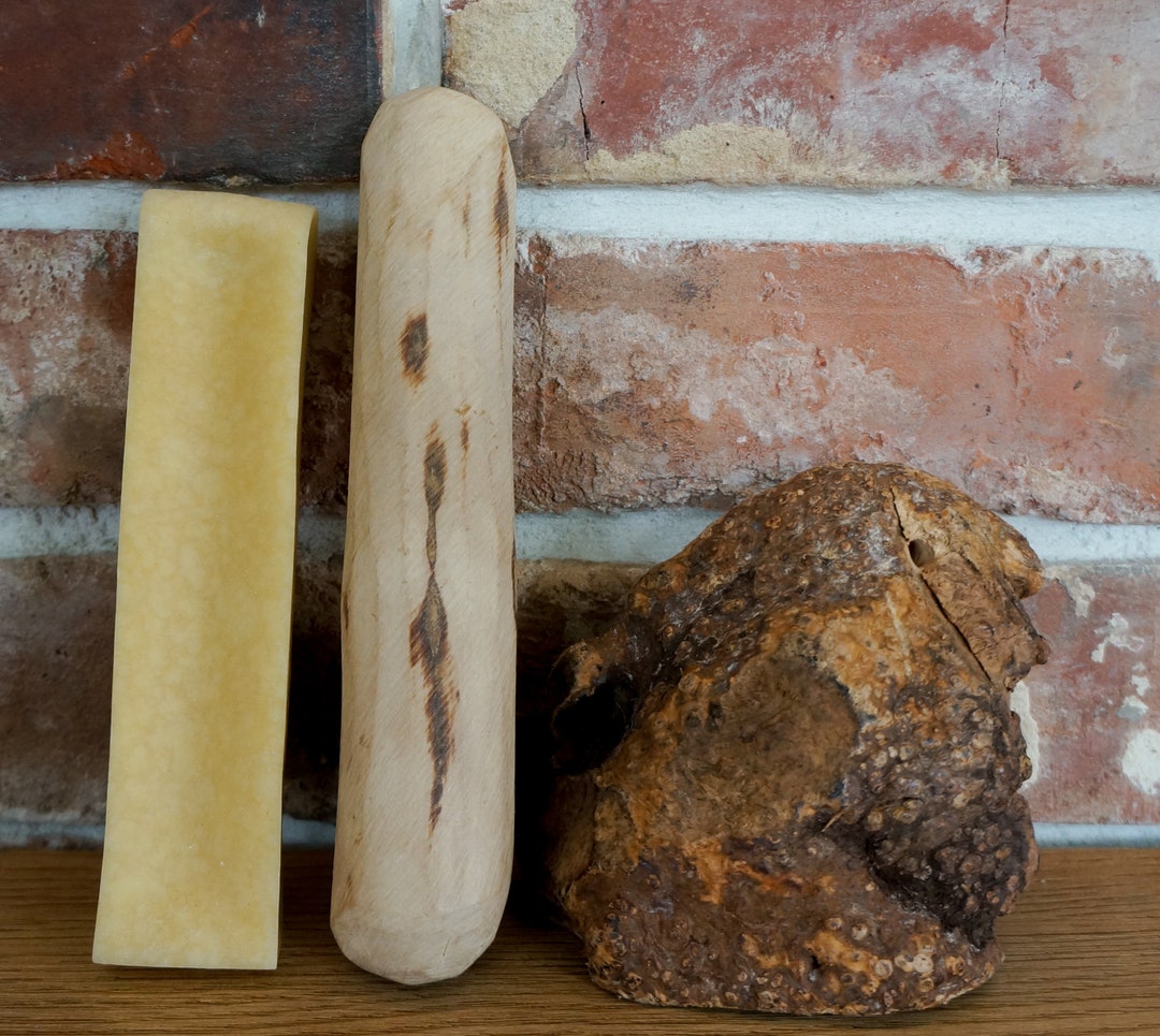 NATURAL SET Himalayan Yak Cheese L, Olive Wood Stick, Briar Root, CHEWS ...