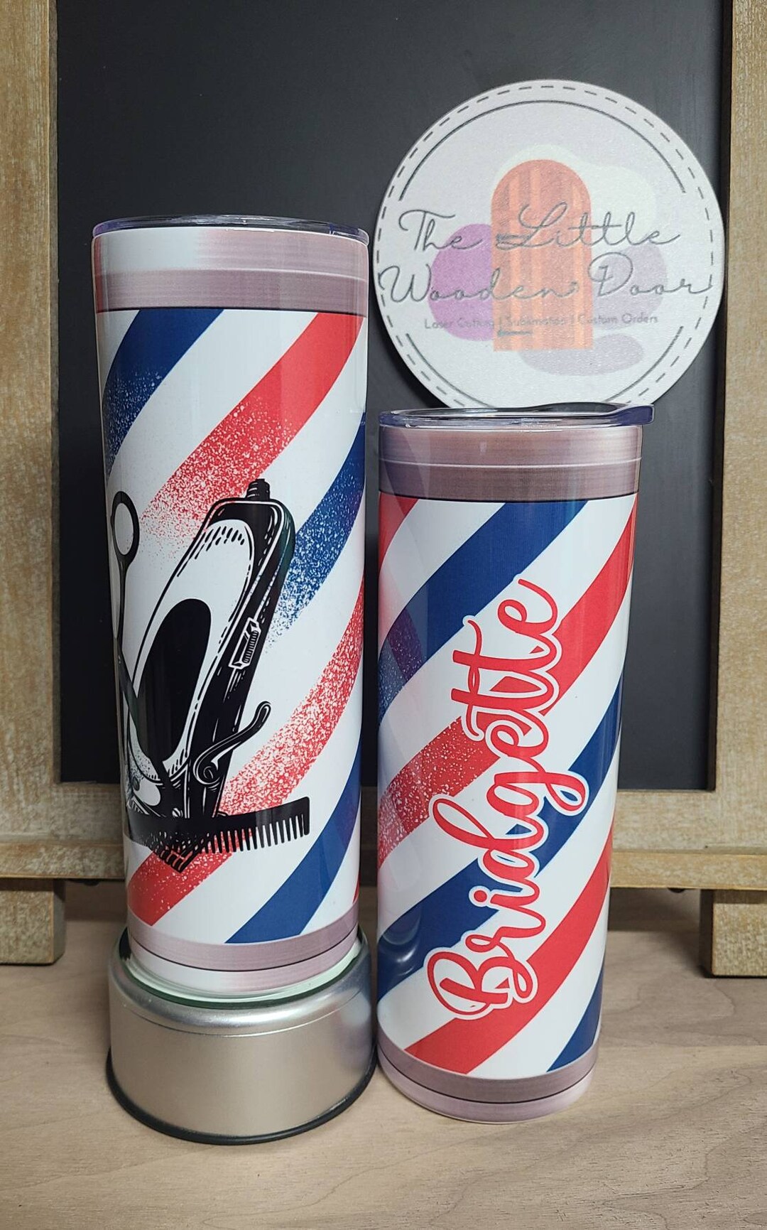 Barber 20 Oz. Tumbler With Lid & Straw - Etsy