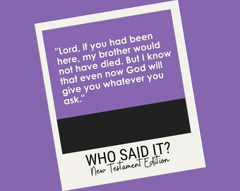 Bible Game for Zoom WHO SAID IT Old Testament Edition Instant File ...