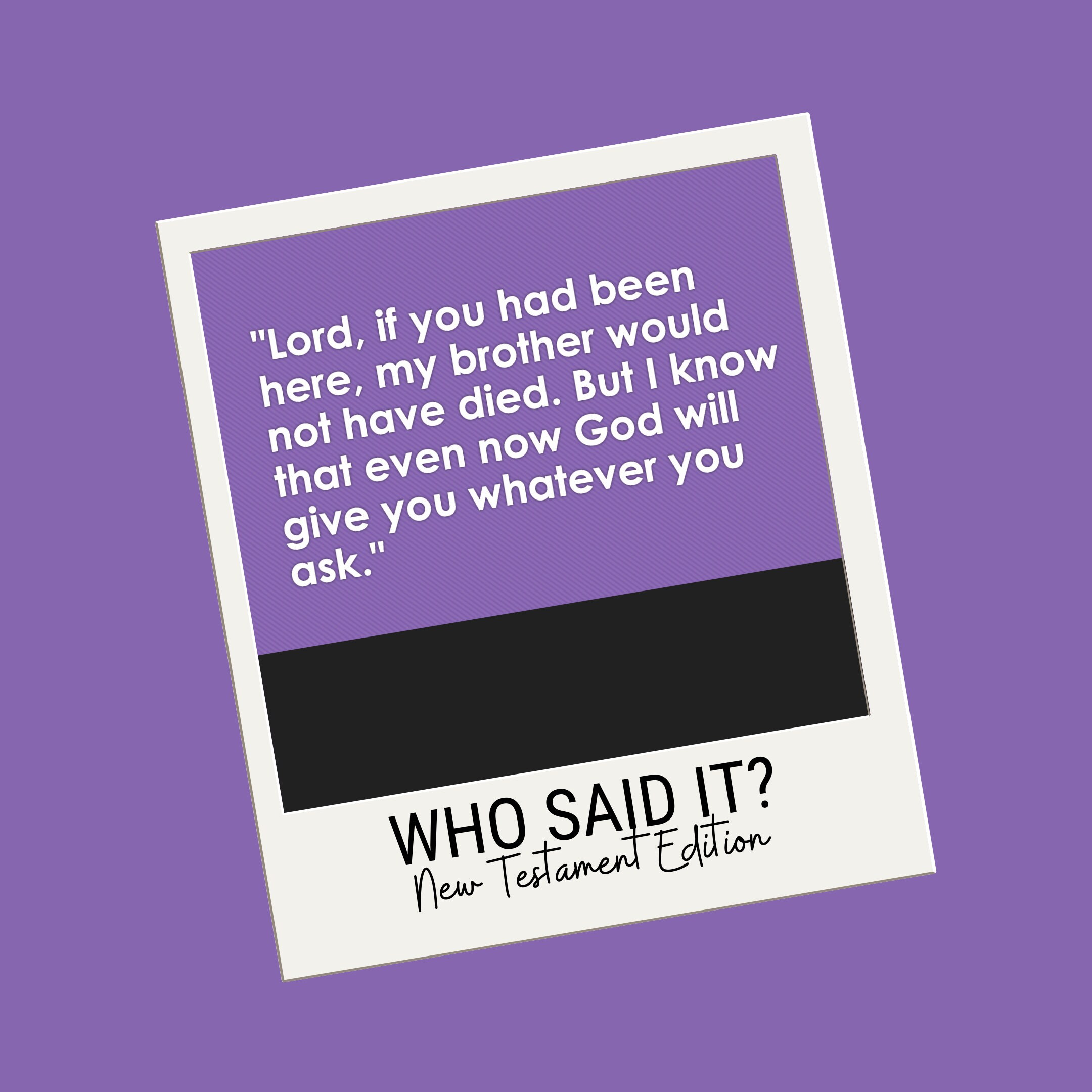 Bible Game for Zoom WHO SAID IT New Testament Edition Instant Digital ...