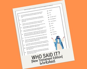 Bible Game for Zoom WHO SAID IT Old Testament Edition Instant File ...