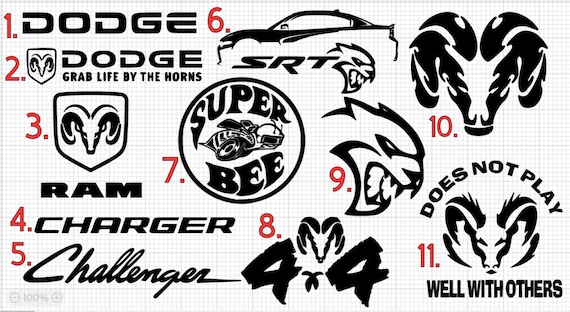 Dodge Vehicle Decals Dodge Ram Dodge Charger Dodge - Etsy Canada