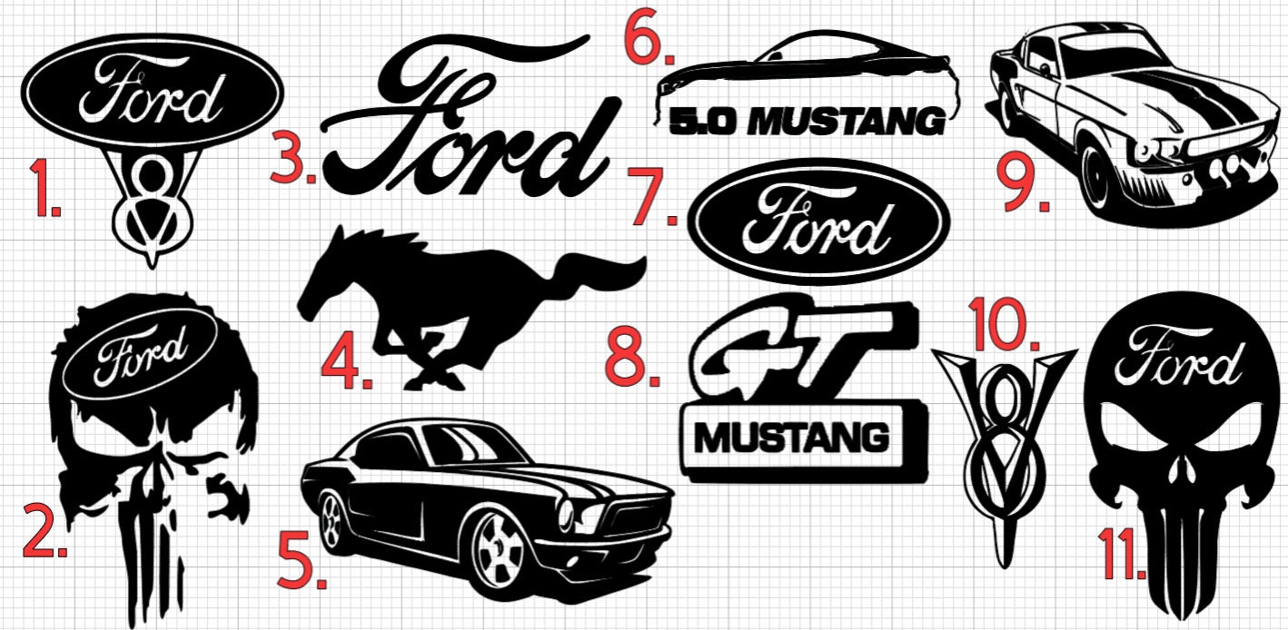 Ford Emblem Ford Mustang Decals 5.0 GT Sticker Bumper - Etsy Canada