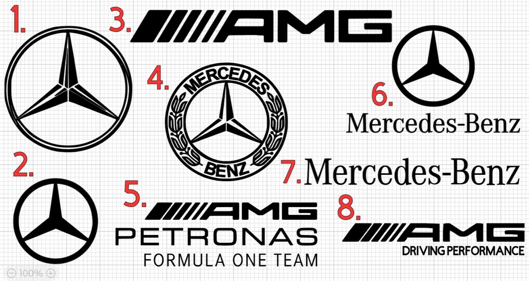 Mercedes Benz Decals, Car Bumper Stickers, Car Decal, Stickers, Vinyl ...