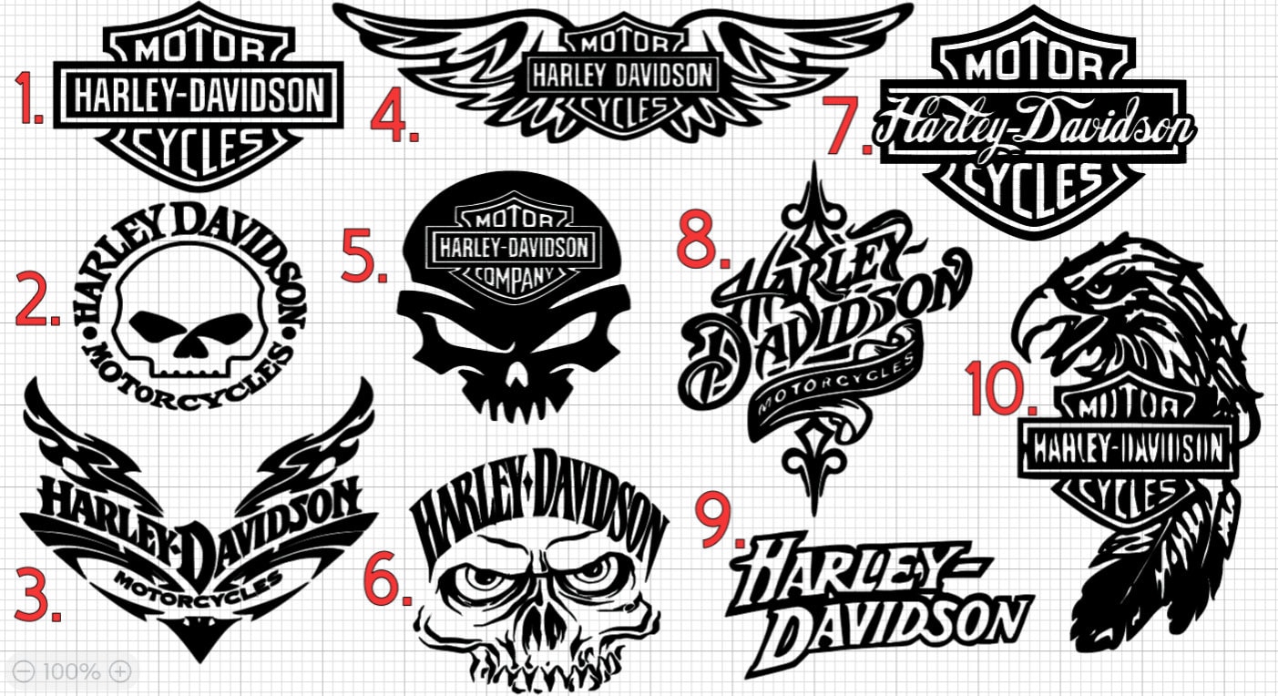 Harley Davidson Decals, Car Decal, Motorcycle Sticker, Biker, Bike ...