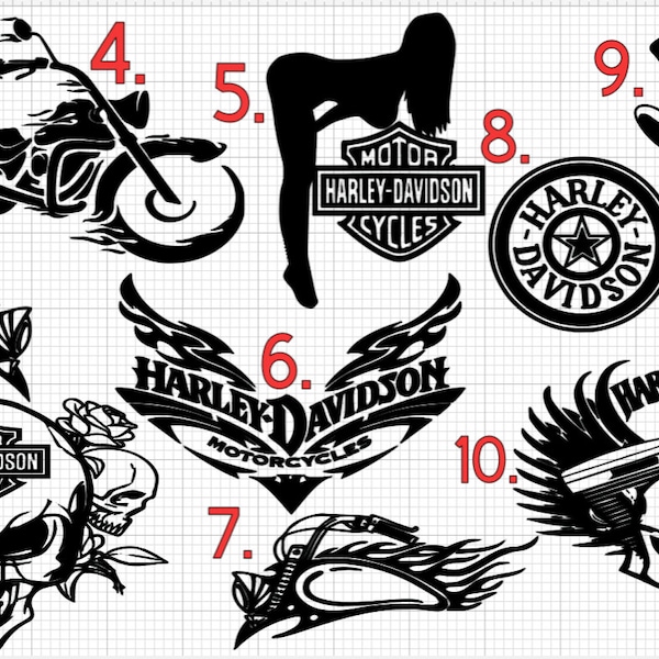 Harley Davidson Decals and Stickers - Etsy Canada