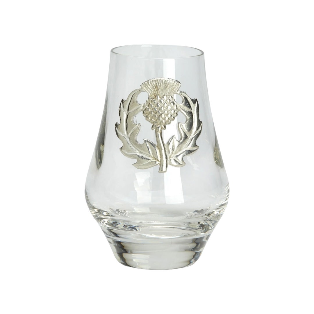Thistle Emblem Whisky Tasting Glass MADE IN SCOTLAND Whisky Tumbler ...