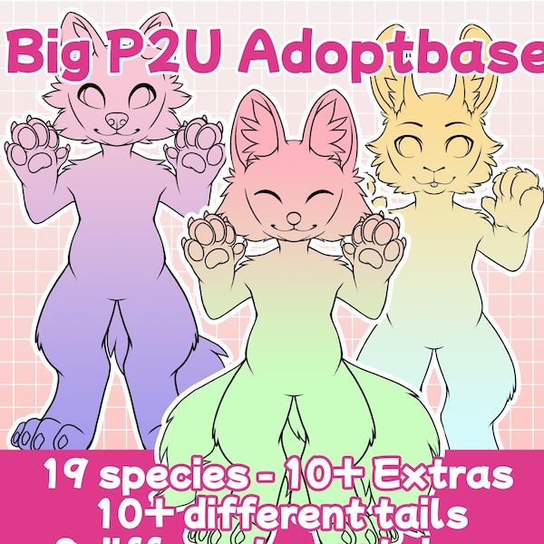 Chibi Furry Art Base - Etsy