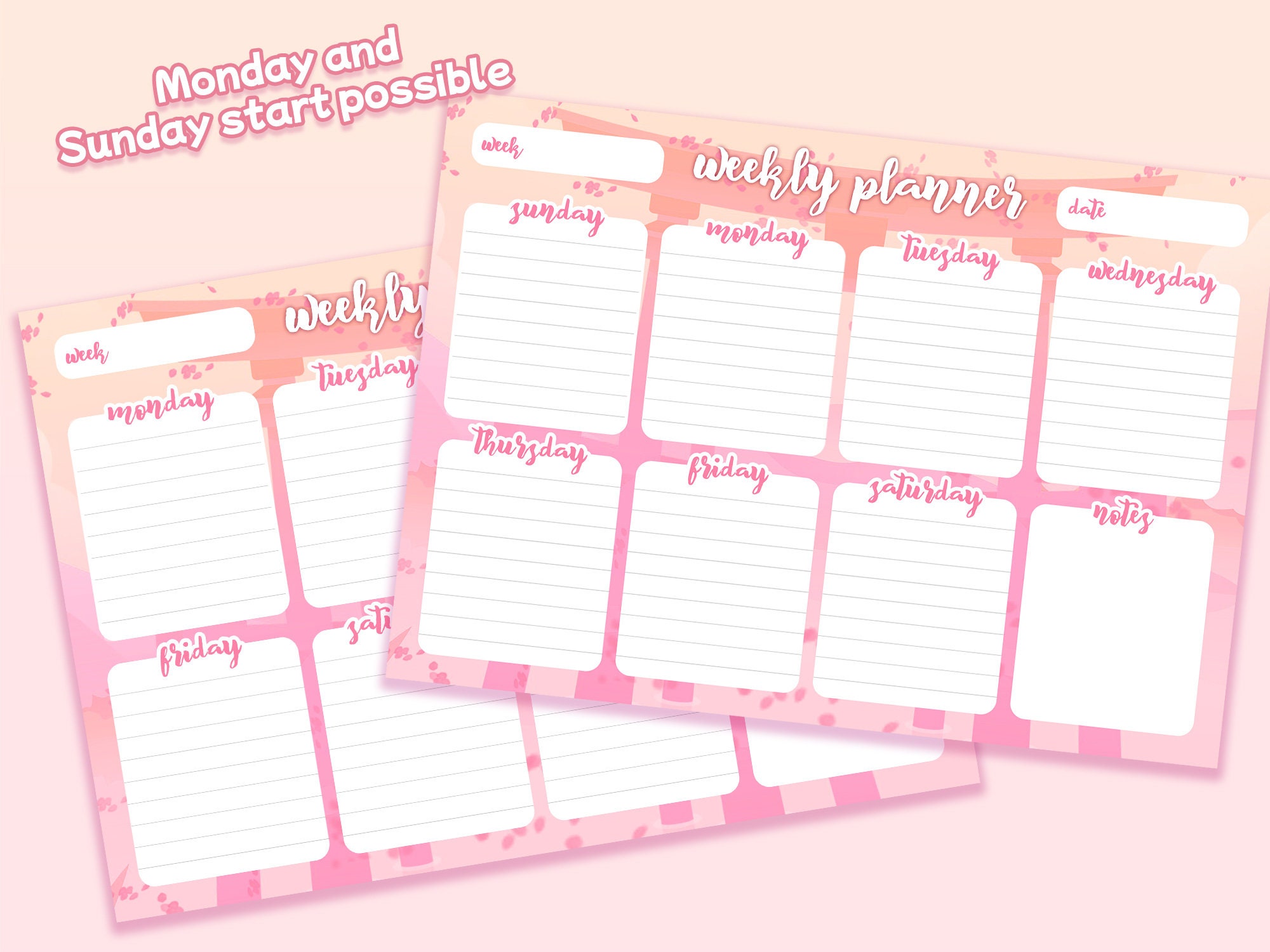 A4 Printable Weekly Planner Create Your Perfect Weekly Plan & Manage ...