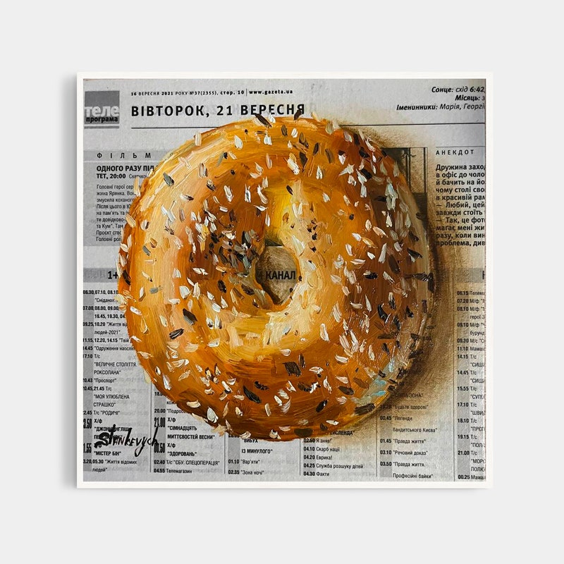 Bagel Art - Etsy