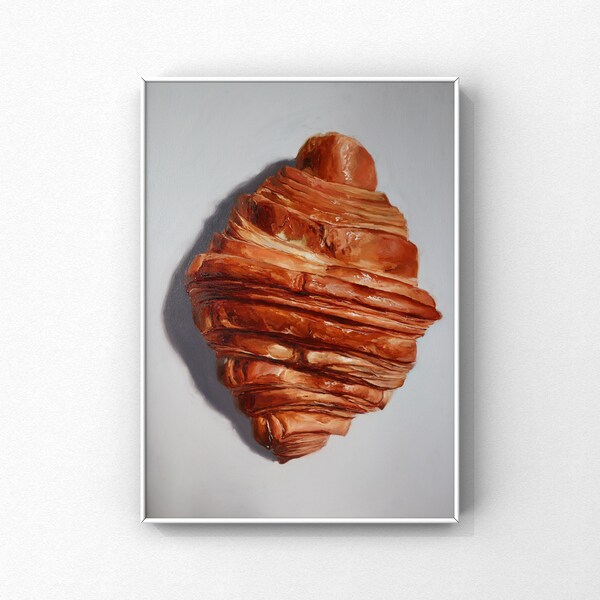 Croissant Art - Etsy