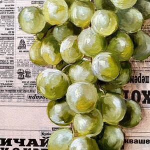 Grape Painting Original Oil Painting Grape Wall Art Fruit - Etsy