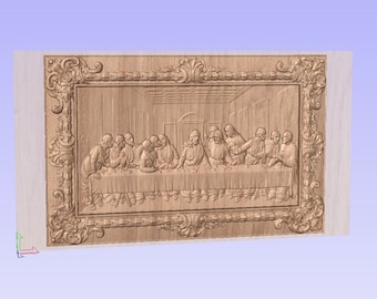 The Last Supper - Digital 3D STL File for 3D Printing and CNC - Etsy