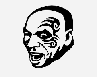 Mike Tyson Svg Bundle, Mike Tyson Silhouette, Mike Tyson Clipart, Mike Tyson Cut File, Mike ...