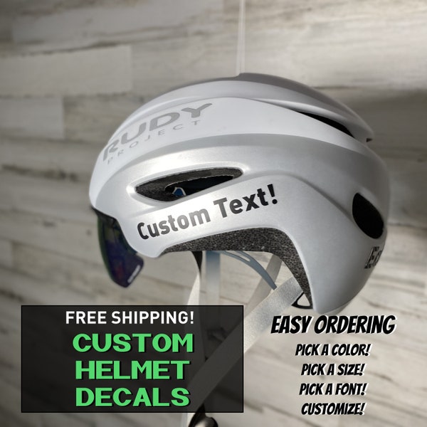 Bicycle Helmet Decals - Etsy