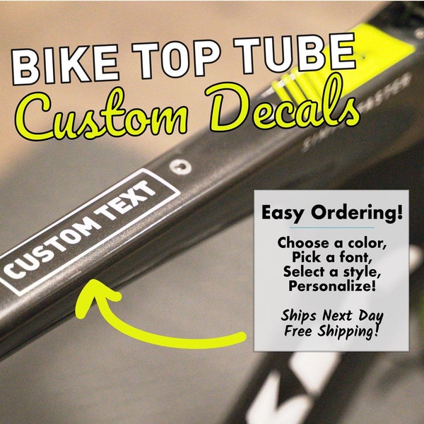 Bike Frame Decal - Etsy