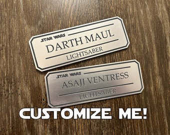 Star Wars Custom Name Plaque - Etsy