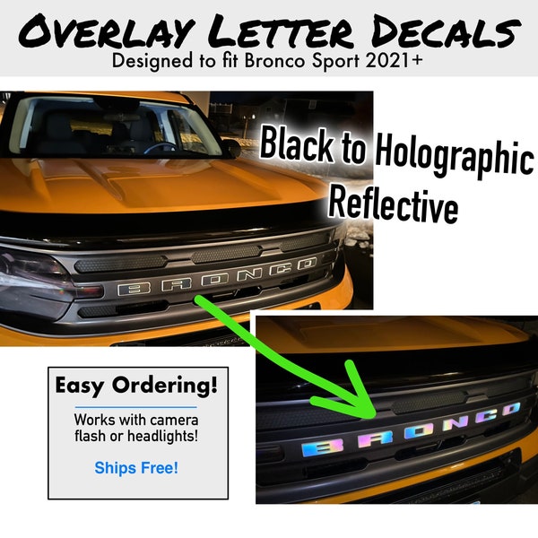 Bronco Sport Letter Overlay - Etsy
