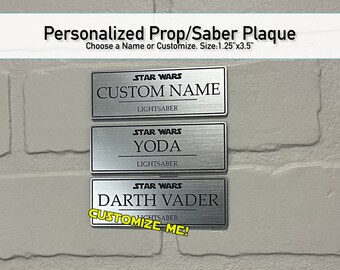 Star Wars Custom Name Plaque - Etsy