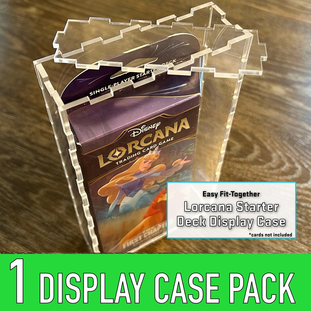 Acrylic Display Case for Sealed Disney Lorcana Starter Deck Protective ...