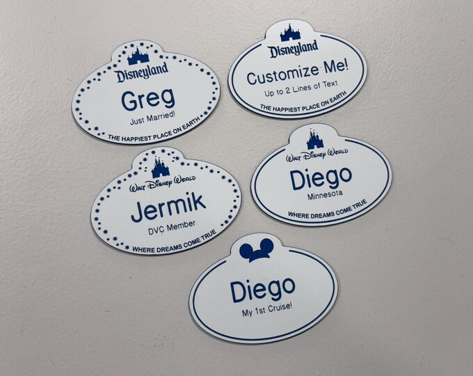 Custom Mickey Large Name Tag, Mickey Name Tag, Mickey Home Decor ...