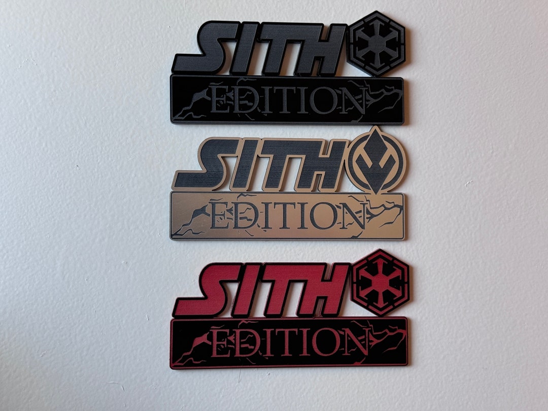 SITH EDITION Laser Engraved Car Emblem Badge - Etsy