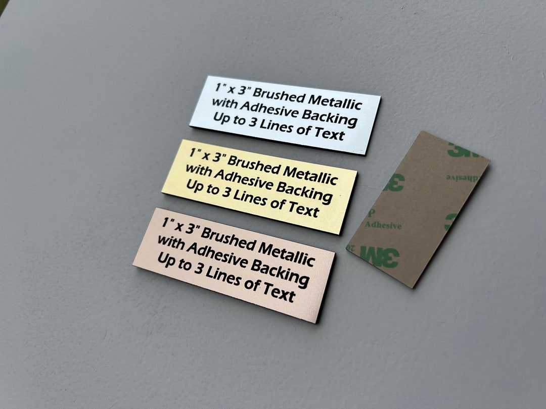 Custom Engraved 1x3 Plate With Adhesive Backing Pick a Color Home ...