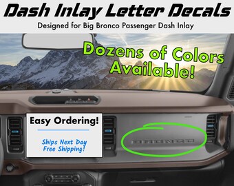 Bronco Dashboard Inlay - Etsy