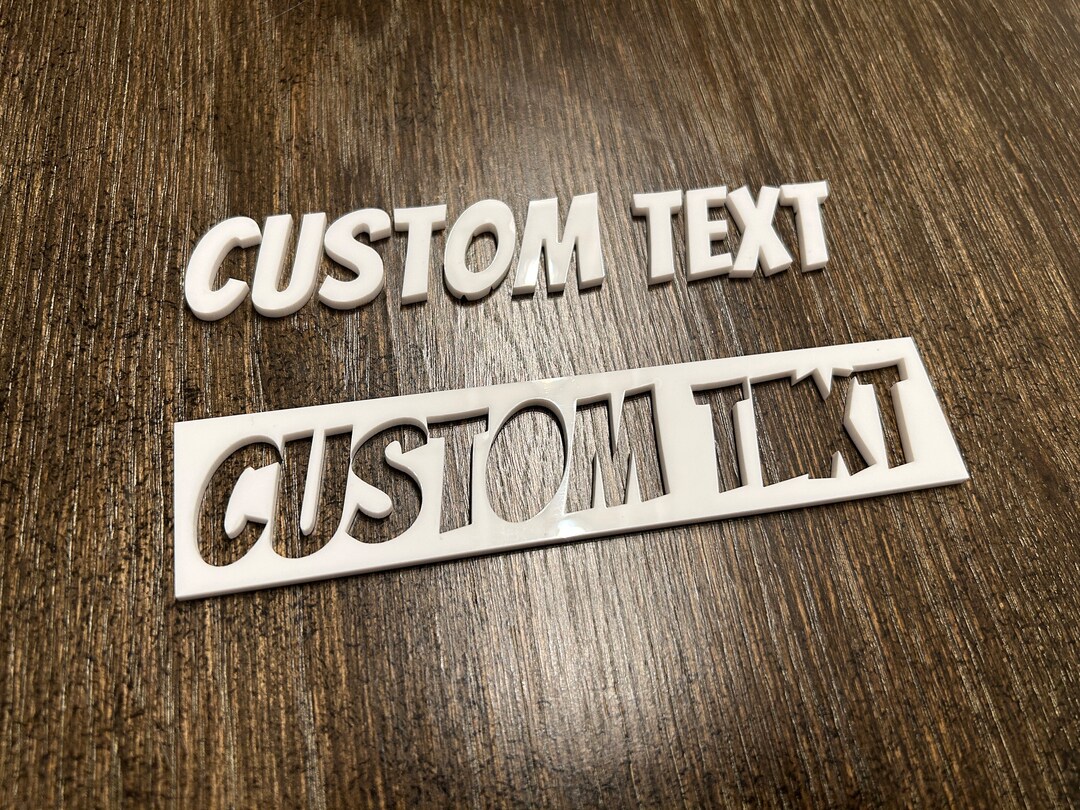 Custom Car Name Emblem: Comicbook Style, Personalized Text Badge - Etsy