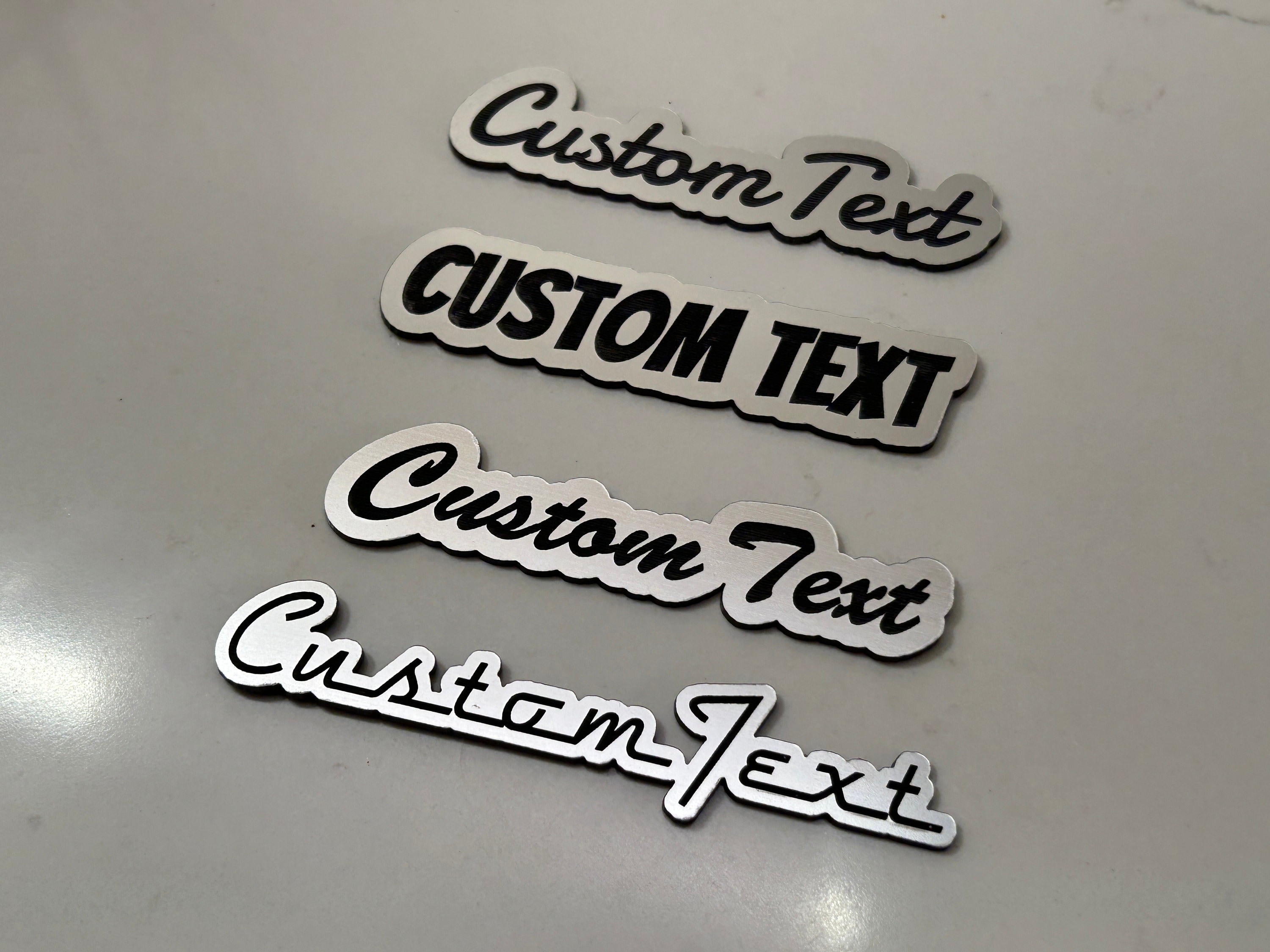 Custom Chrome Badge Emblem