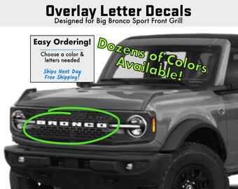 Big Bronco Letters - Etsy