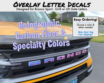 Bronco Grille Letters - Etsy