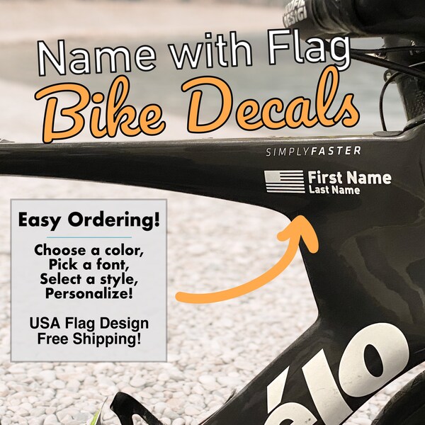 Bike Frame Decal - Etsy