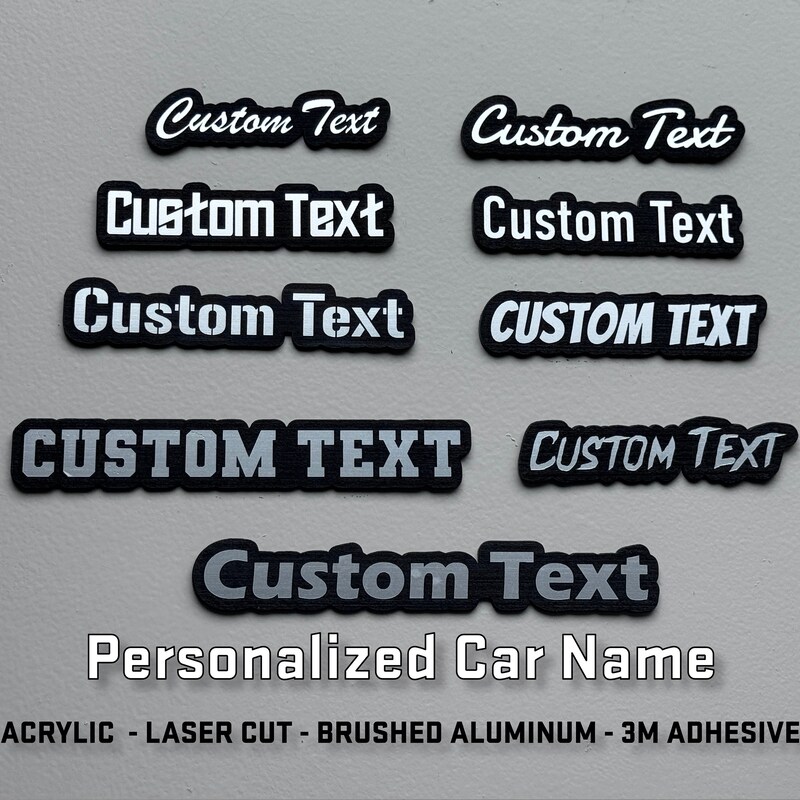 Custom Car Emblems - Etsy