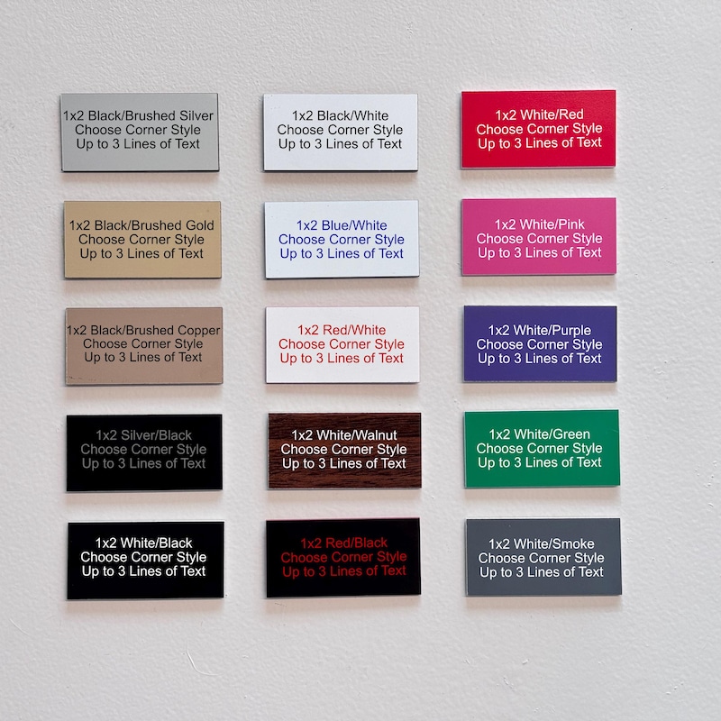 Custom Plastic Plaques - Etsy