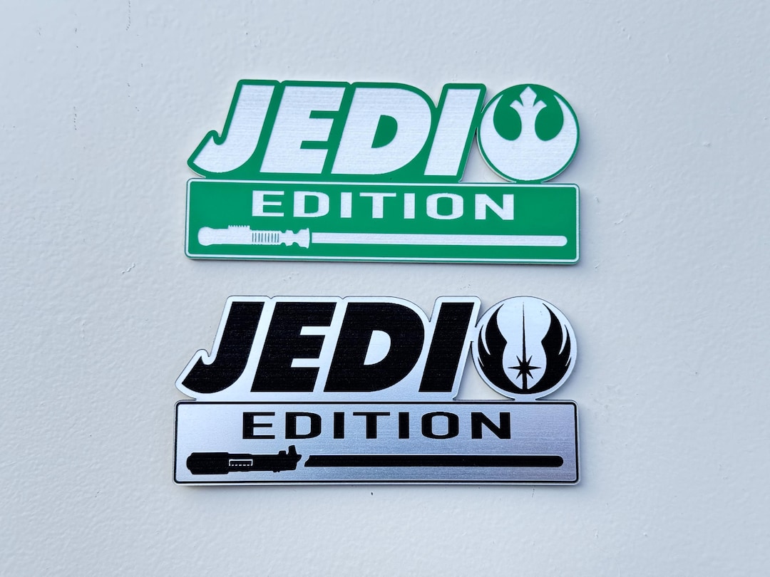 JEDI EDITION Laser Engraved Car Name Emblem Badge! Perfect for Your Car ...