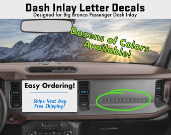 Bronco Dashboard Letters - Etsy