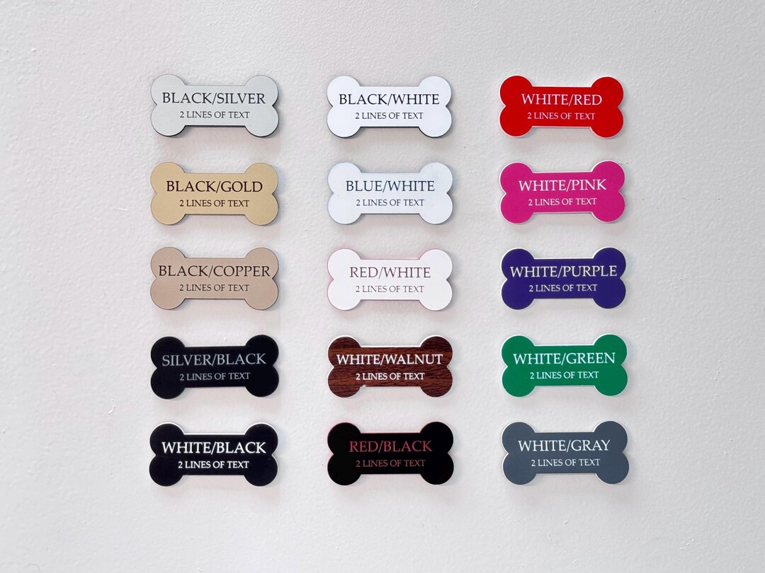 Custom Engraved Dog Bone Plaque: Personalized Pet Memorial (1"x2") - Etsy