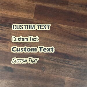 Custom Engraved Car Emblem: Brushed Gold Personalized Name Badge - Etsy
