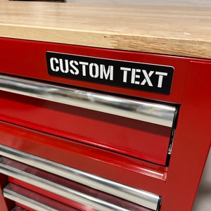 Custom Engraved Toolbox Nametag Badge: Personalized Color Choice - Etsy