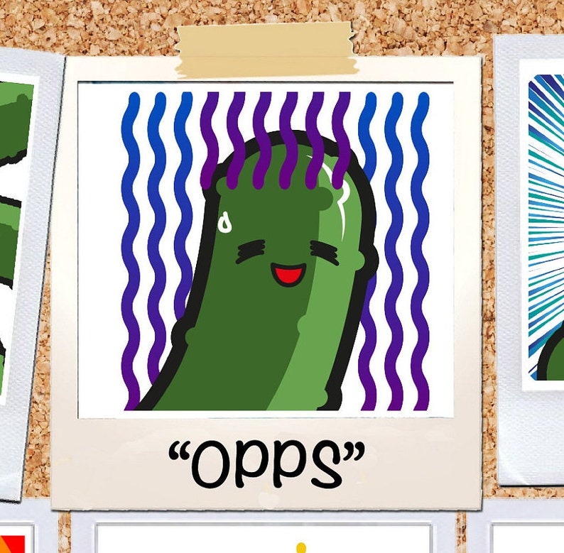 6 Cute Pickle Themed Discord/twitch Stream Emote Set - Etsy