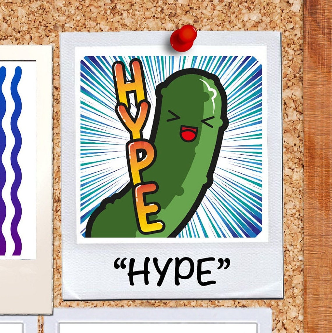 6 Cute Pickle Themed Discord/twitch Stream Emote Set - Etsy