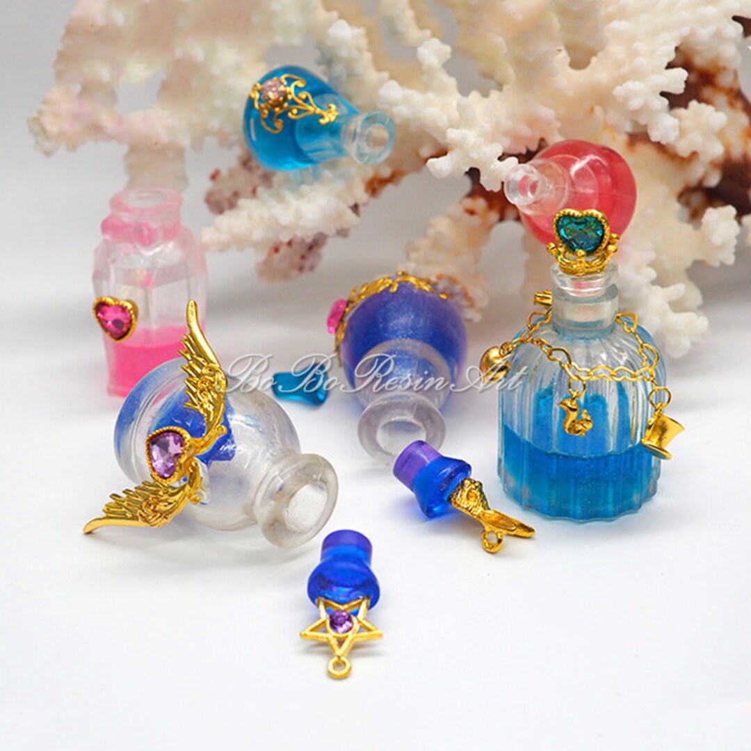 3D Perfume Bottle Silicone Mold-perfume Bottle Resin Mold-potion ...