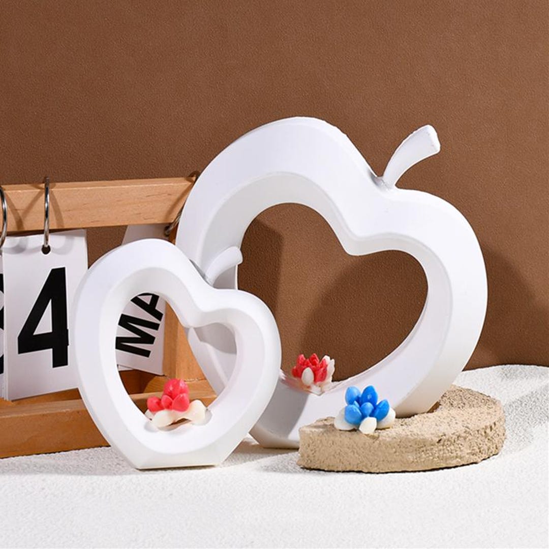 Hollow Apple Silicone Mold-cute Apple Resin Mold-christmas Apple Mold ...